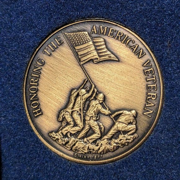 Other | Vintage Coin 1977 Brass Token Honoring The Veteran Preserving ...